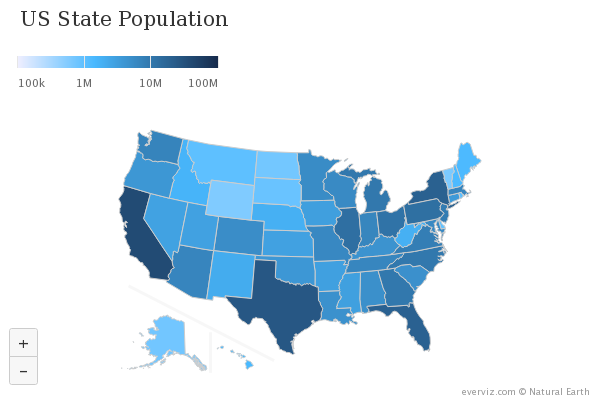 Choropleth Map Everviz