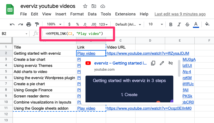 Searchable Table With Links Everviz Knowledge Base