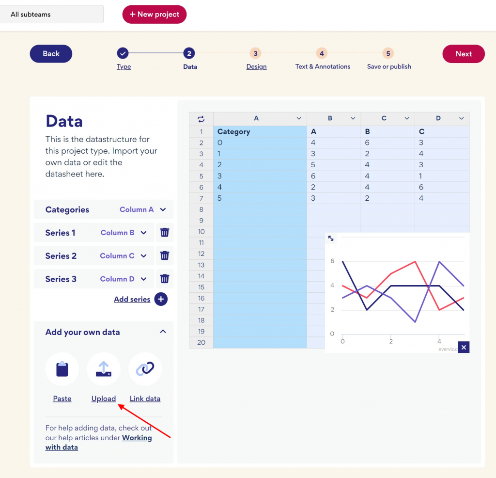 Adding data to your charts and maps - everviz.com